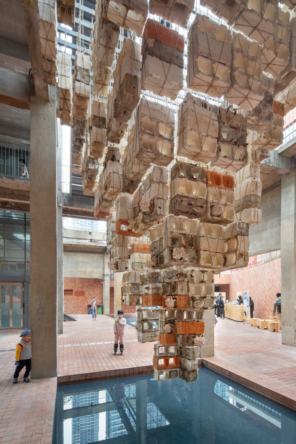 Mushroom Brick Pyramid designed by Studio Link-Arc in Shenzhen, China ...