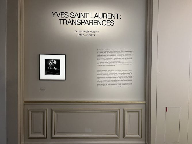 “Transparences”, the new exhibition at the musée Yves Saint Laurent in ...
