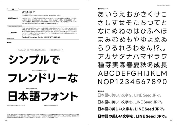 The font design sample book “54 original fonts and design examples that ...